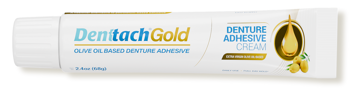 Denttach - A Thermoplastic Denture Adhesive & Cushion